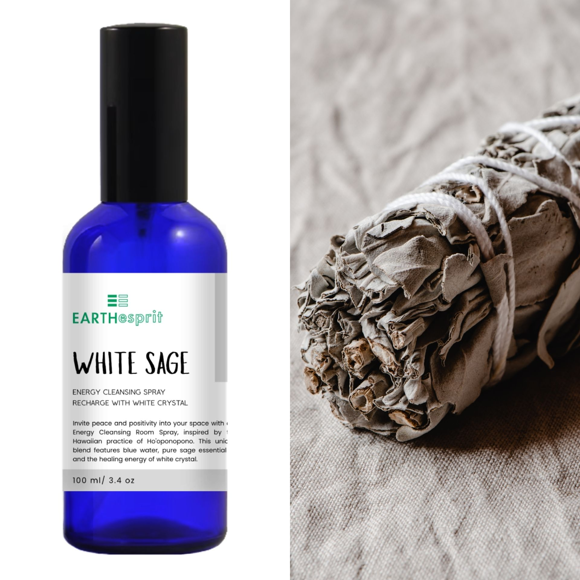 White Sage Energy Cleansing Spray - Earth Esprit