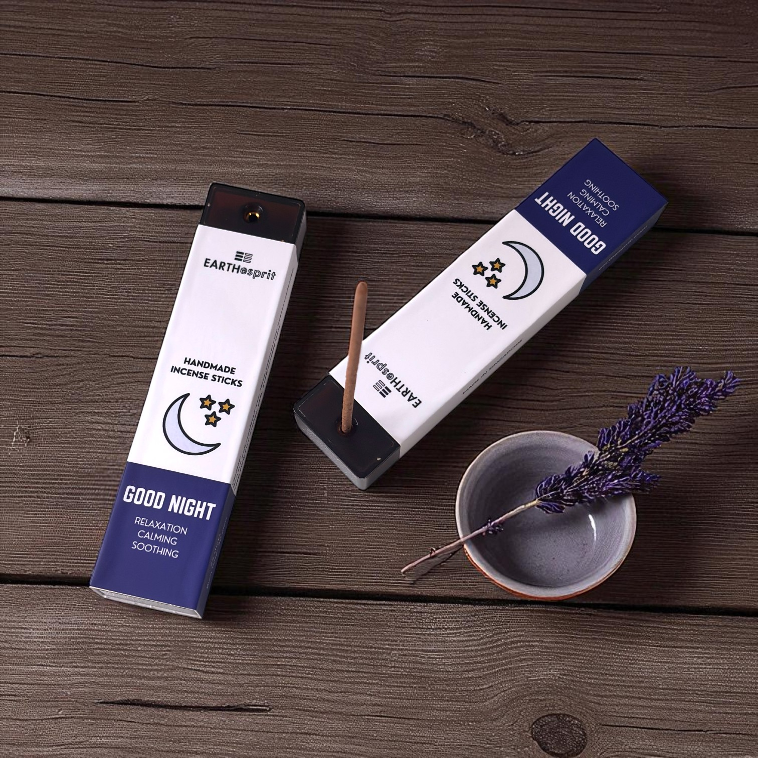 Good Night Incense Sticks - 10cm x 25 sticks - Earth Esprit